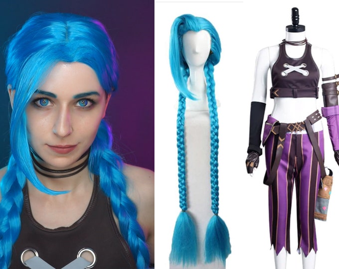 Jinx Arcane Cosplay With Wig - Etsy