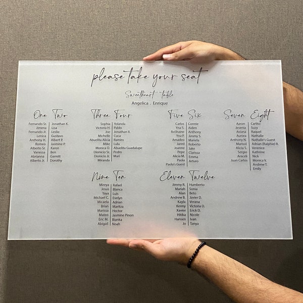 Golf Seating Chart - Etsy