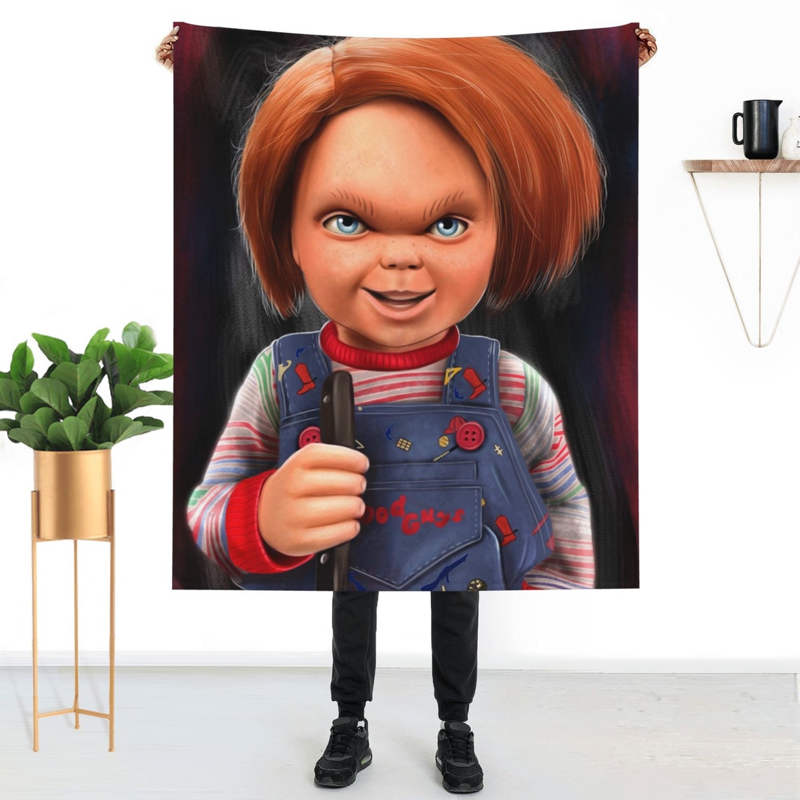 Cult of Chucky Chucky Custom Name Double Layer Blanket Kids - Etsy