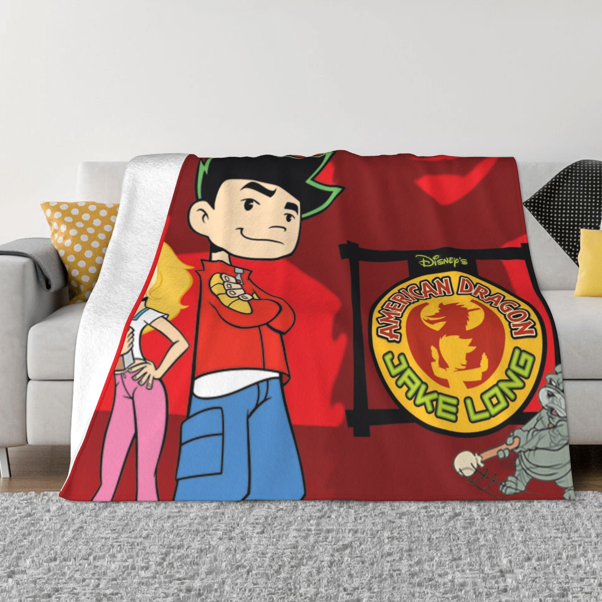 Disney Jake Long Custom Name Soft Blanket Kids and Adult - Etsy