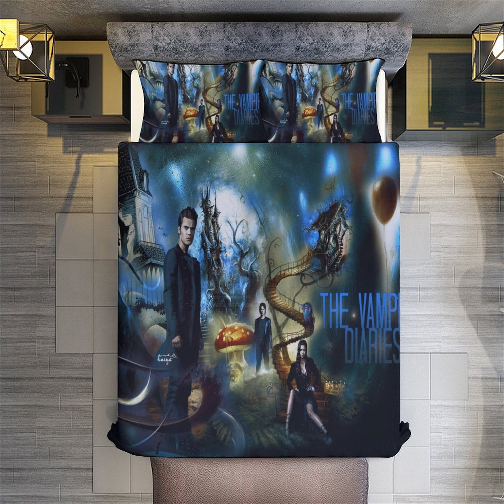 Vampire Diaries Duvet Cover Pillow Cover Bedding Set sold by Brenda ...