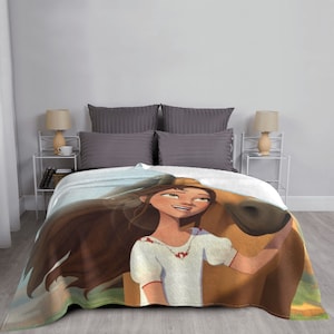 Spirit Riding Free Horses Custom Name Double Layer Blanket - Etsy