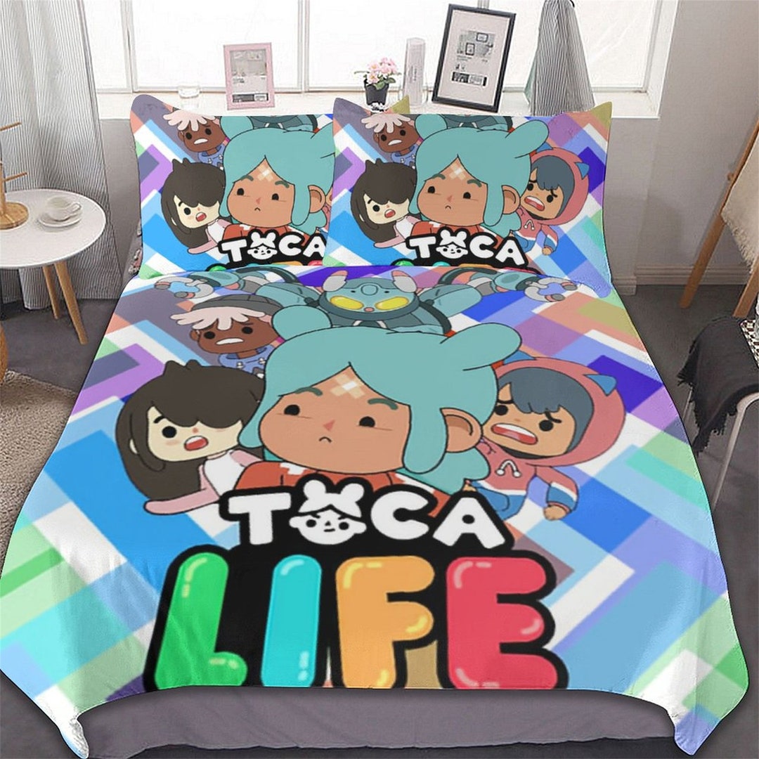 Toca Life World Duvet Cover Pillow Cover Bedding Set Four Seasons Large ...