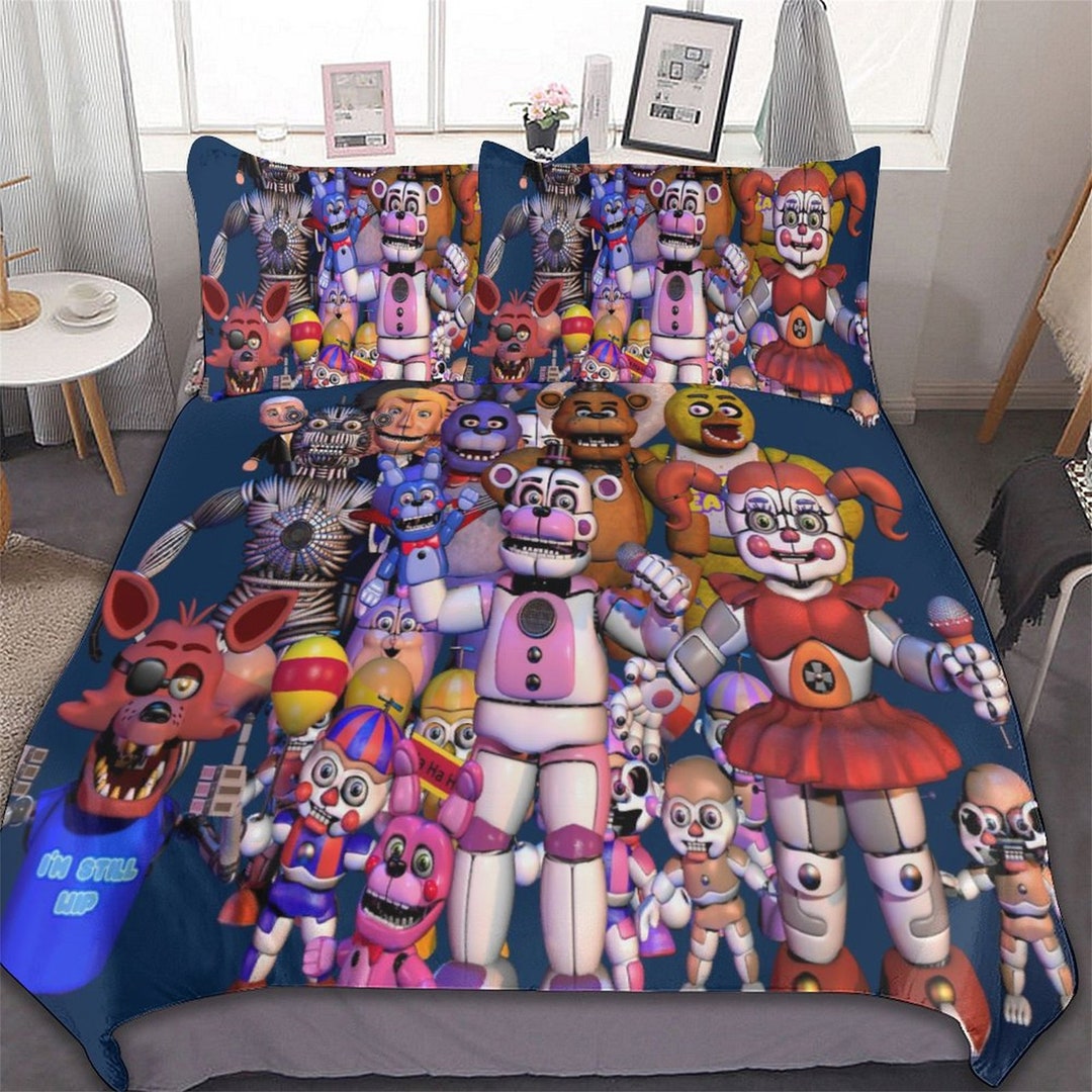 Five Nights at Freddy' Cotton Matting Bed Three Piece Bedroom Dormitory ...