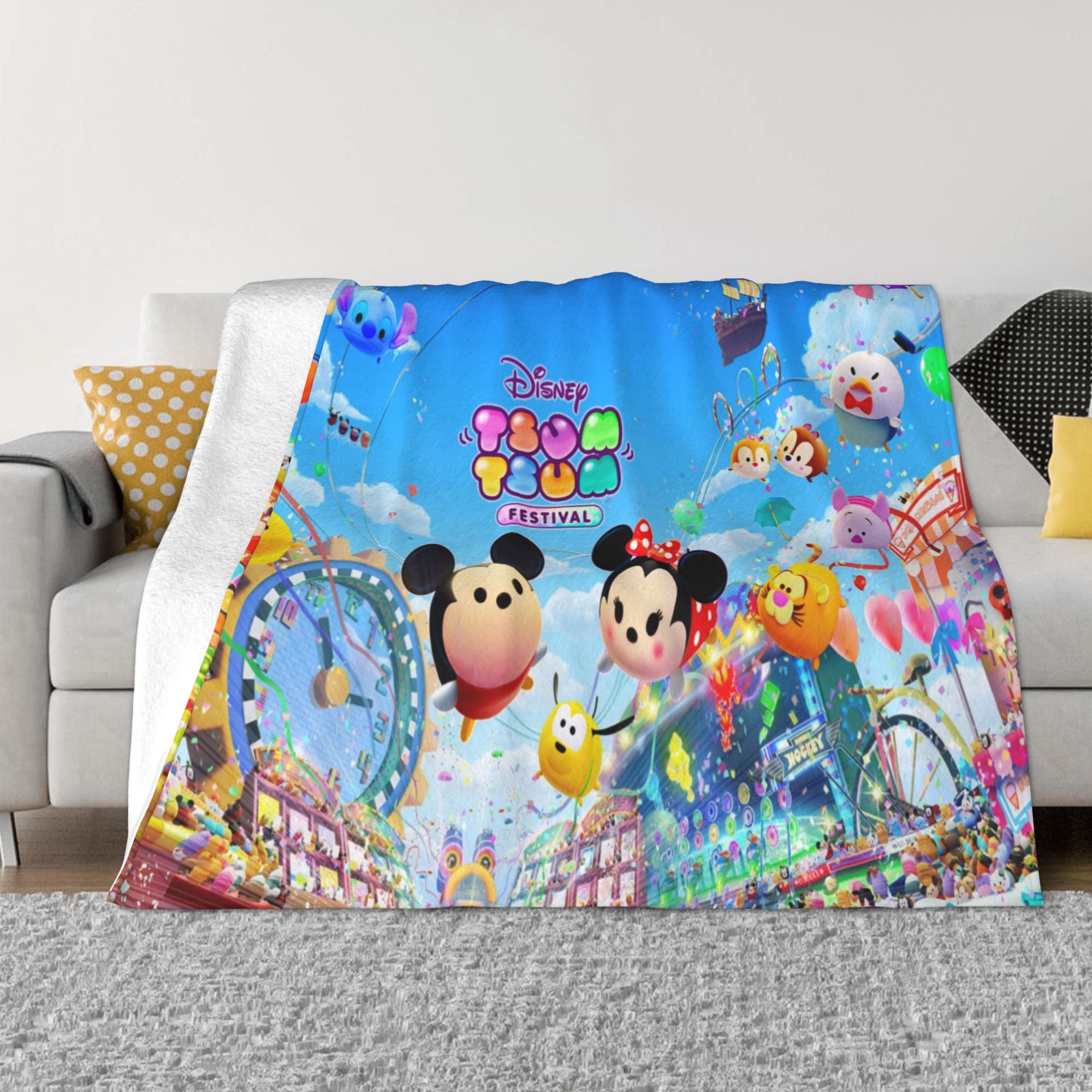 Disney Tsun Tsum Custom Name Soft Blanket sold by Layney Meaty | SKU ...