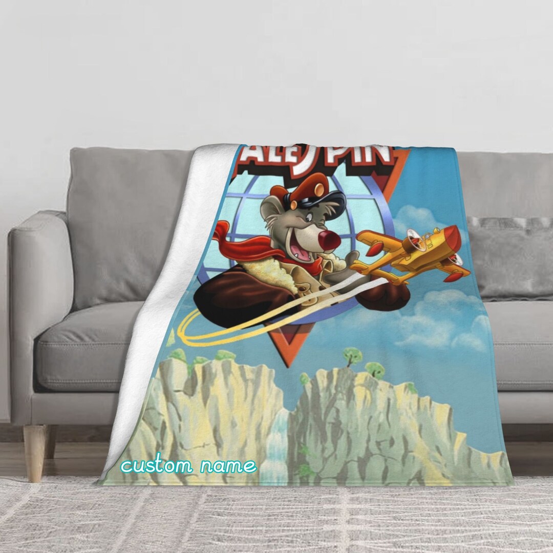 Disney Talespin Custom Name Soft Blanket Kids and Adult Bedroom Decor ...