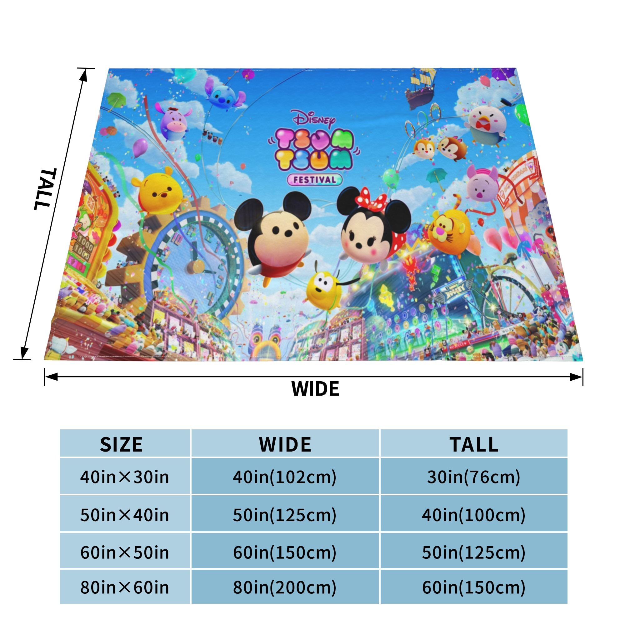 Disney Tsun Tsum Custom Name Soft Blanket sold by Layney Meaty | SKU ...