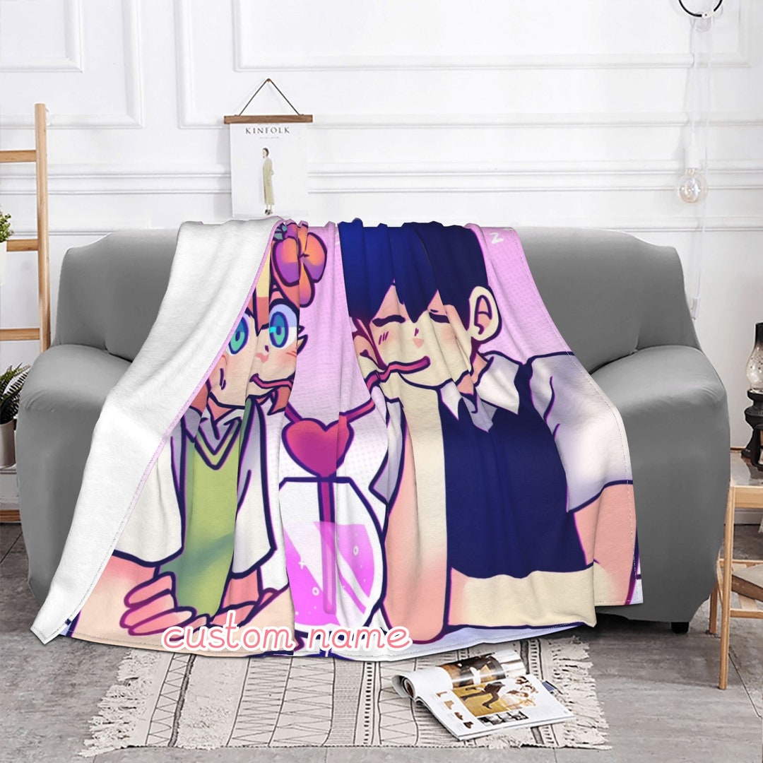 Omori Custom Name Double Layer Blanket Kids and Adult Bedroom Decor ...