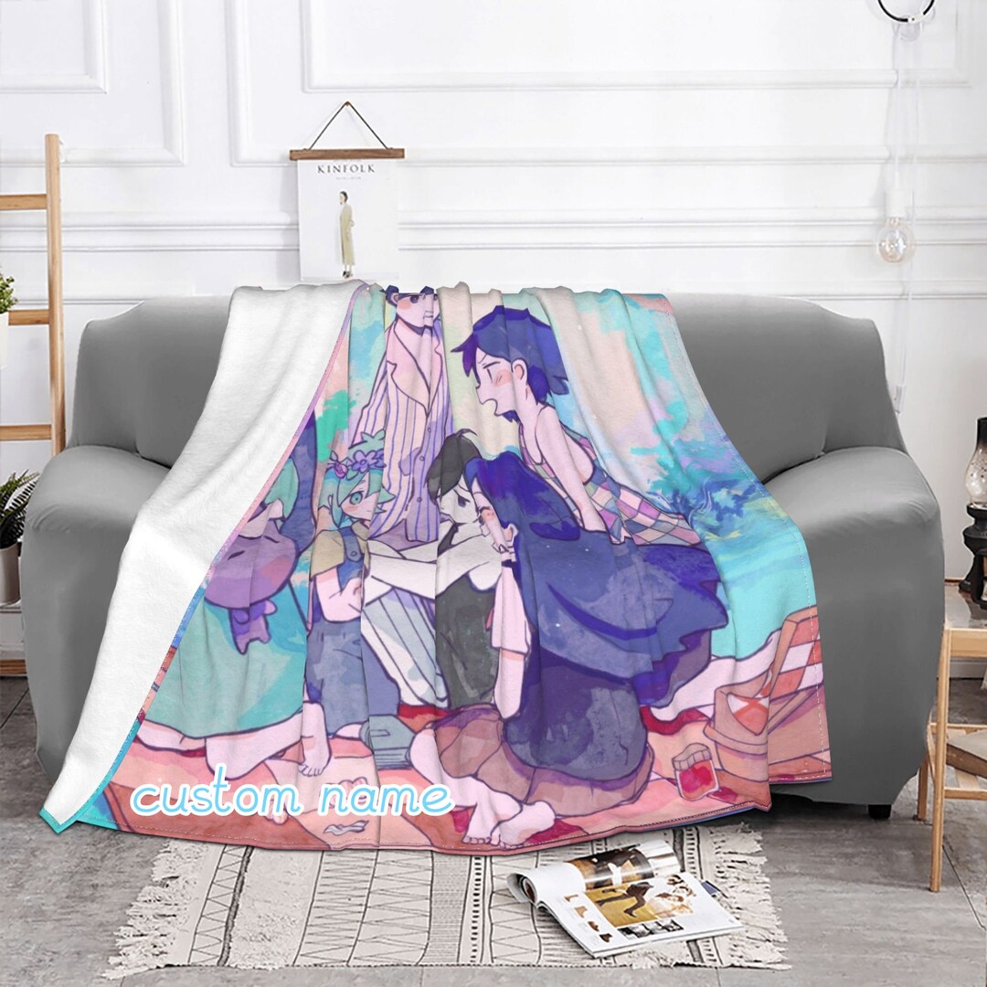 Omori Custom Name Double Layer Blanket Kids and Adult Bedroom Decor ...
