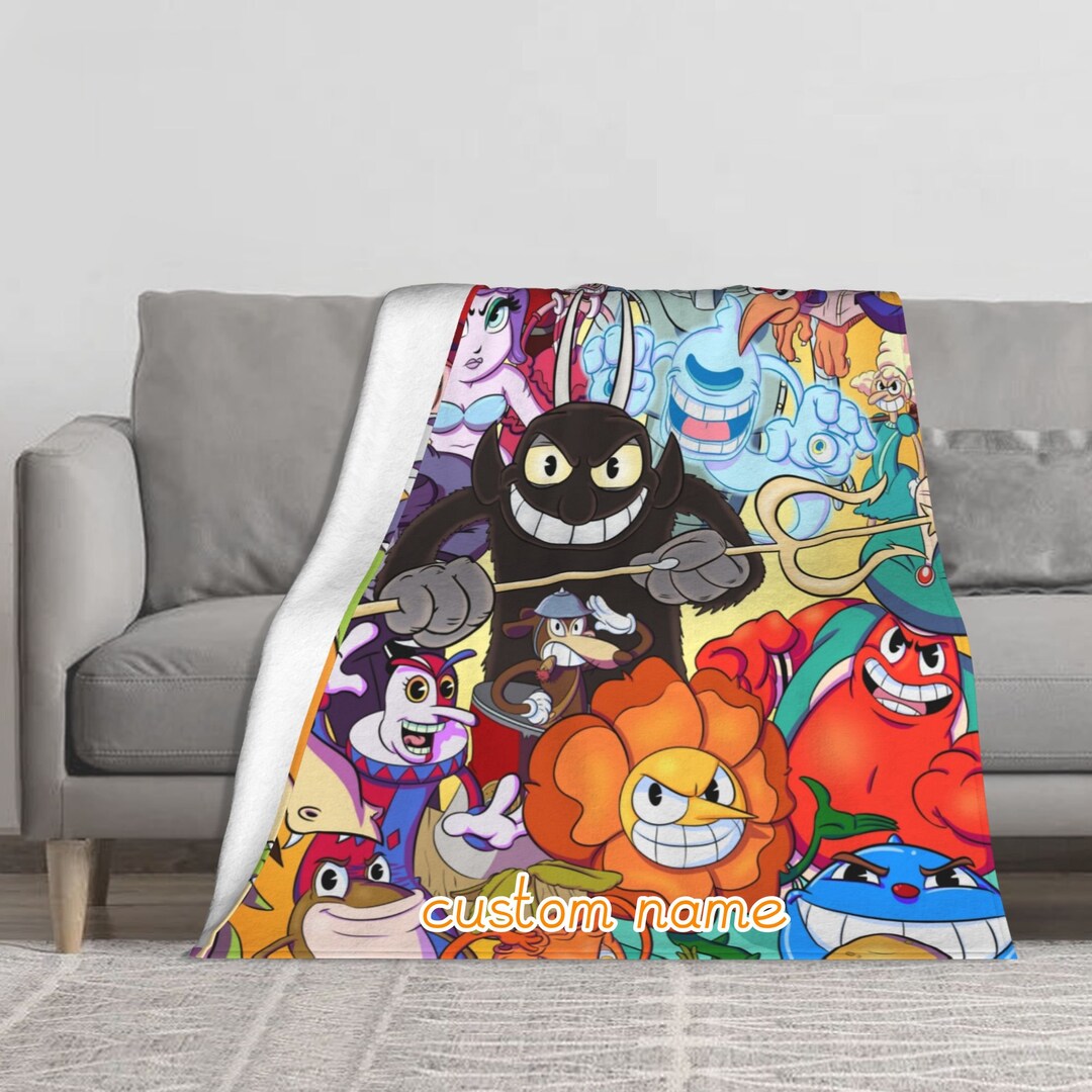 Game Cuphead Custom Name Double Layer Blanket Kids and Adult - Etsy