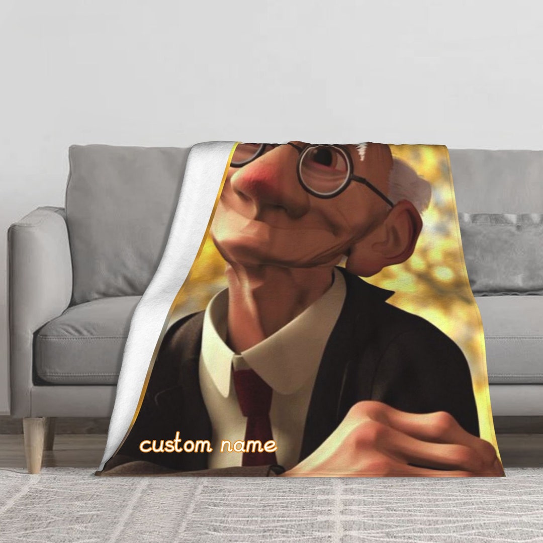 Disney Geri's Game A Pixar Short Film Custom Name Soft Blanket Kids and ...