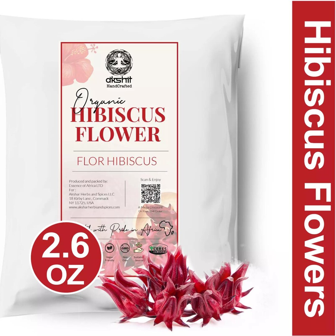 Hibiscus Tea Leaves, 100% Dried Flowers, Perfect for Cold Brew, Non-gmo ...