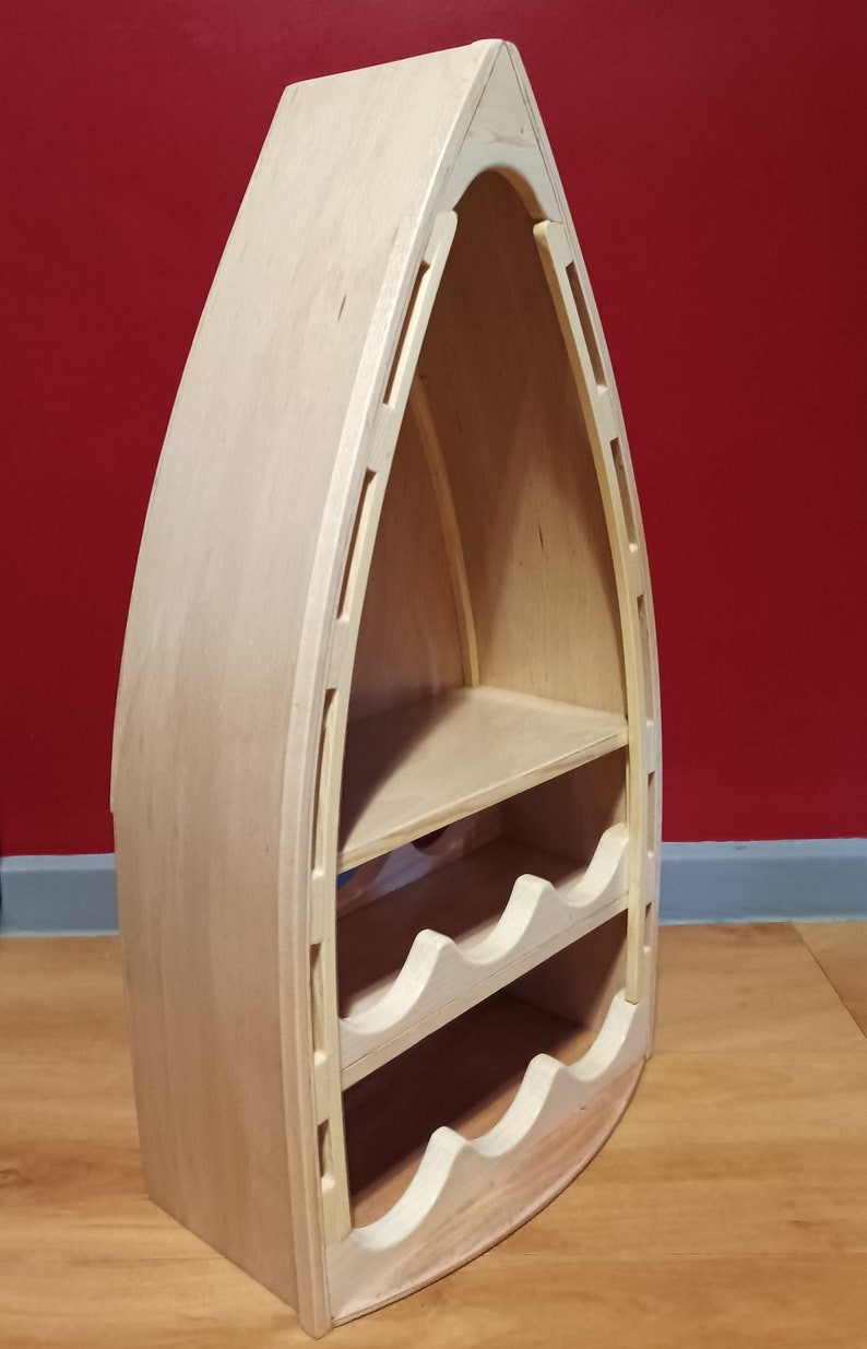 Boat Shaped Wine Rack 24inches High - Hand Made. - Etsy UK