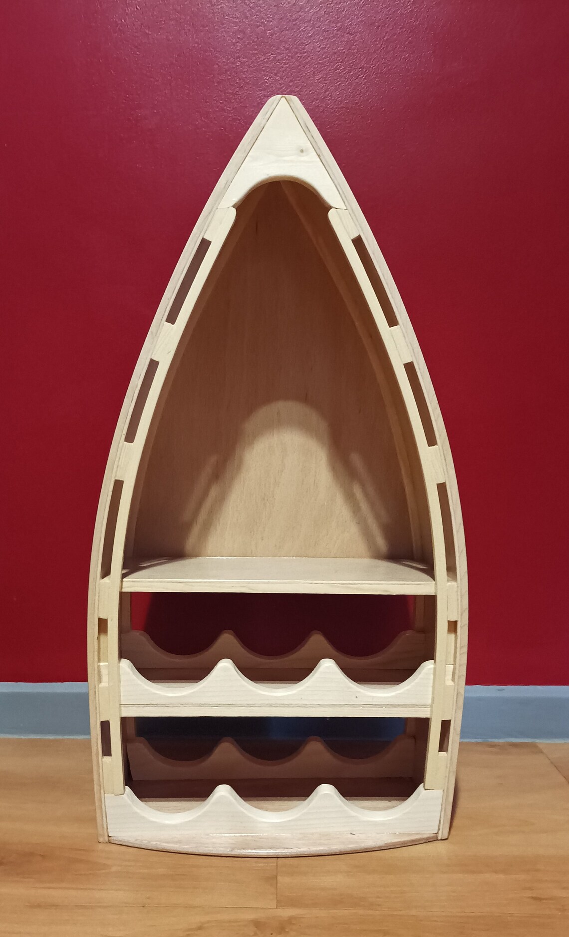Boat Shaped Wine Rack 24inches High - Hand Made. - Etsy UK