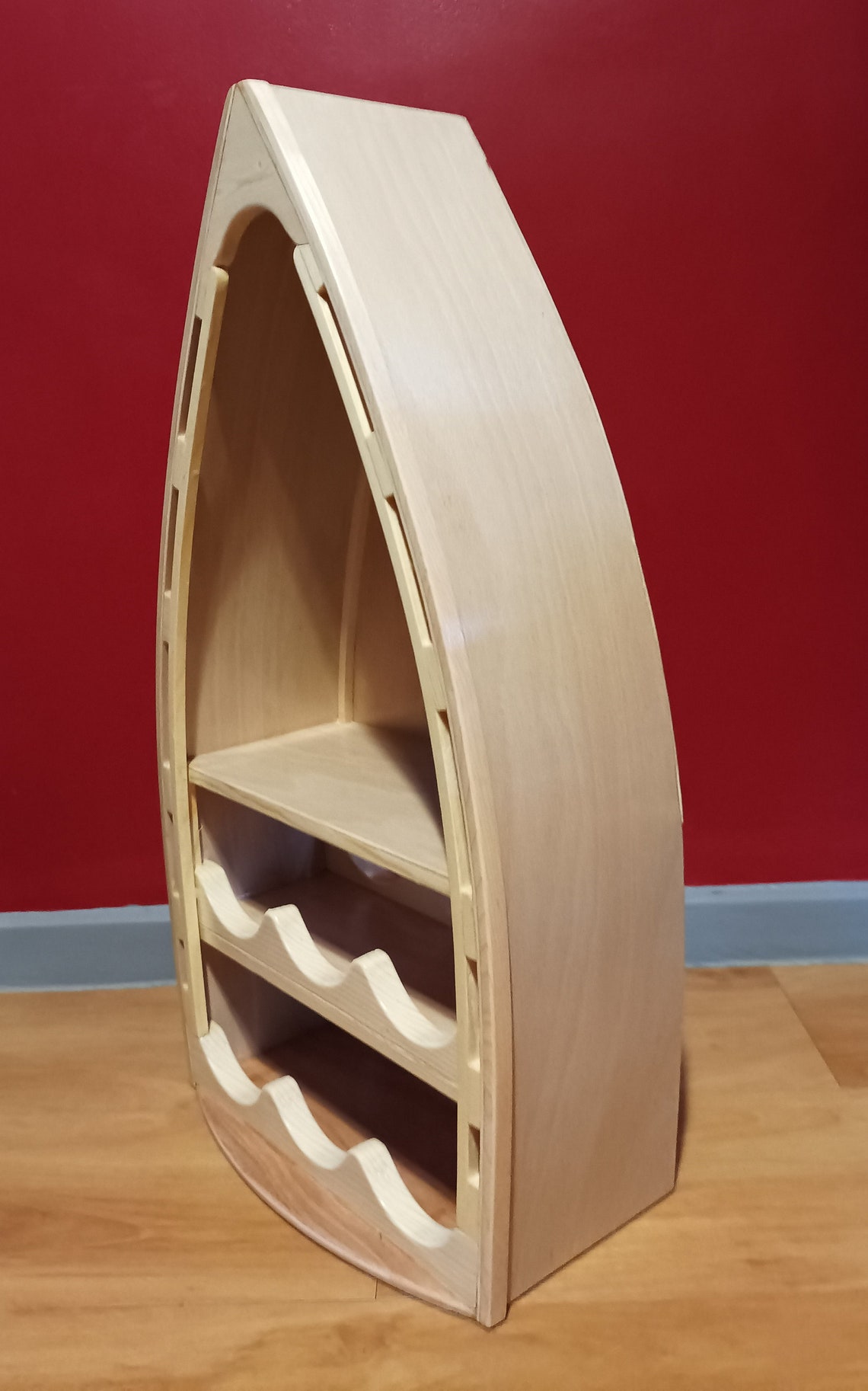 Boat Shaped Wine Rack 24inches High - Hand Made. - Etsy UK