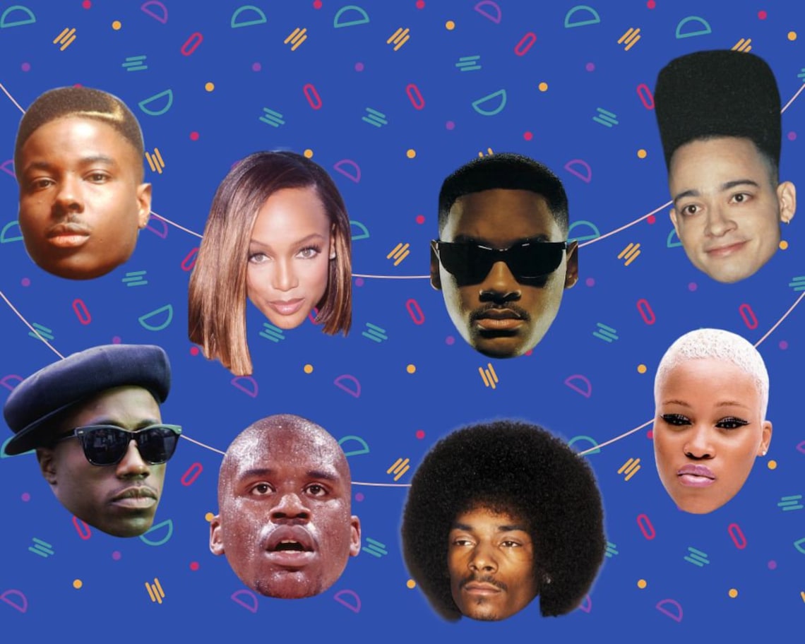 90s Icons Banner - 90s Party Decorations - 90s Rap Supplies - 90s ...