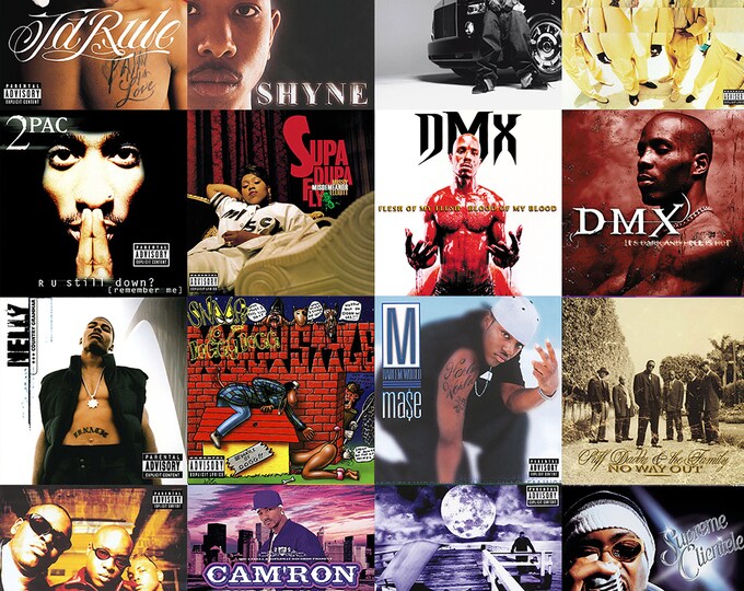 CLASSIC 1980's Rap Album Cover Art Collage Kit (DIGITAL DOWNLOADS) 50 ...