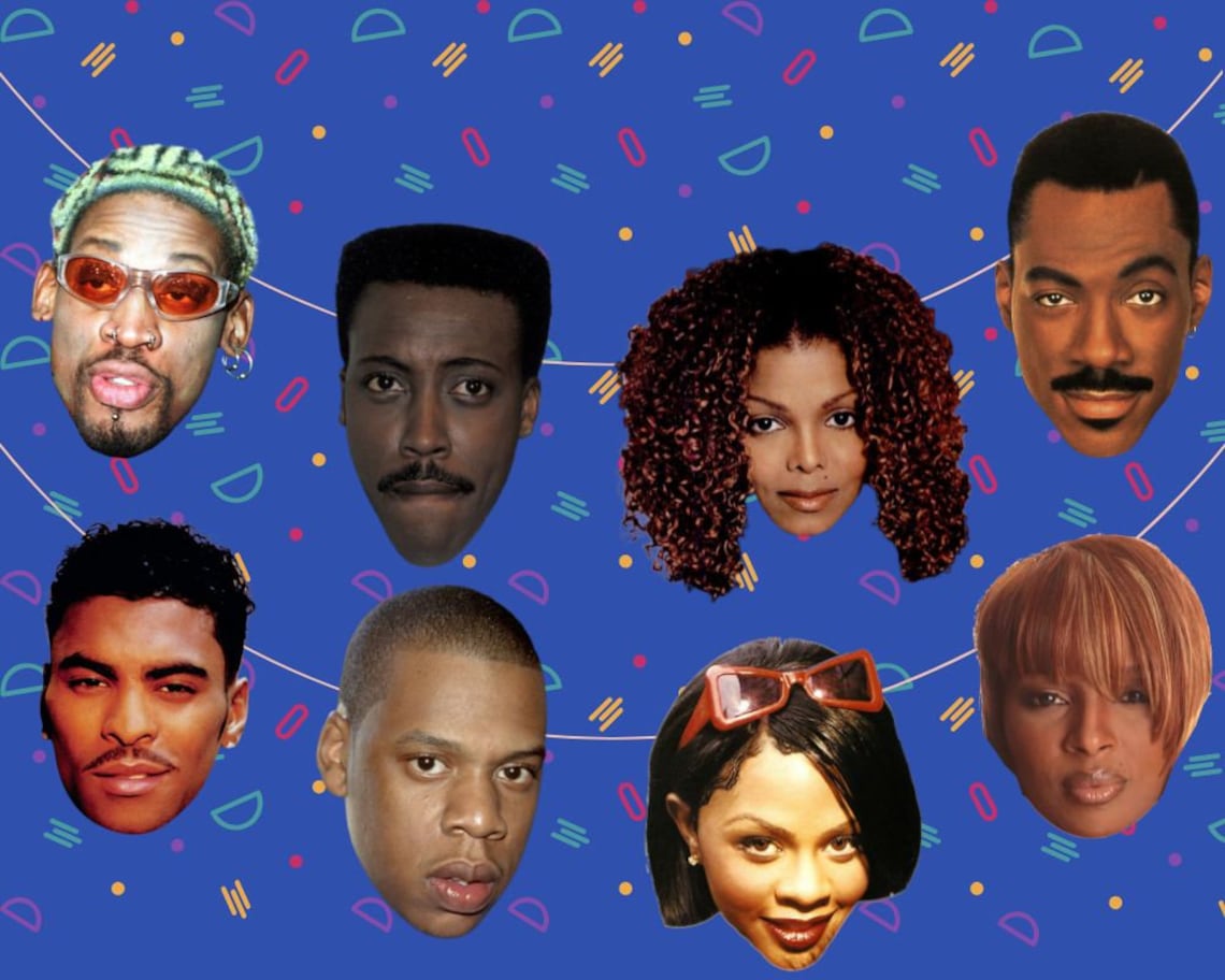 90s Icons Banner - 90s Party Decorations - 90s Rap Supplies - 90s ...