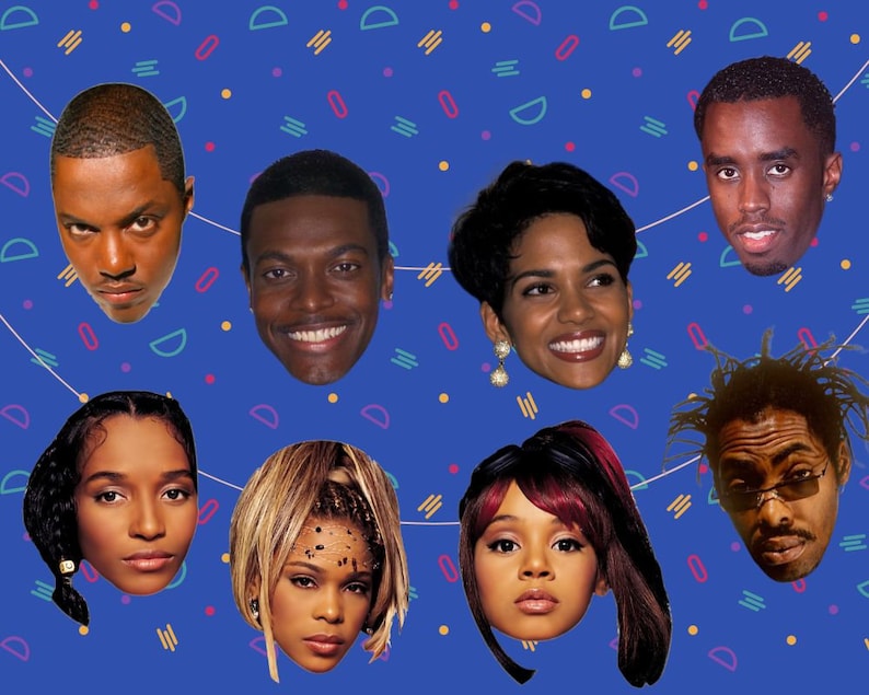 90s Icons Banner - 90s Party Decorations - 90s Rap Supplies - 90s ...