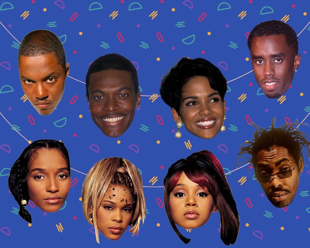 90s Icons Banner - 90s Party Decorations - 90s Rap Supplies - 90s ...