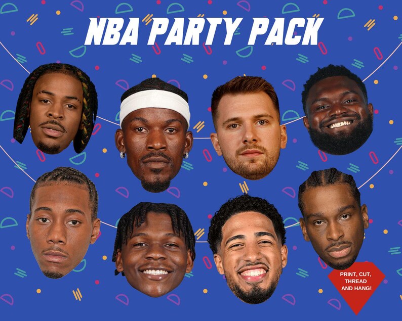 NBA Basketball Player Party Pack - Lebron, Curry, Giannis - Basketball ...