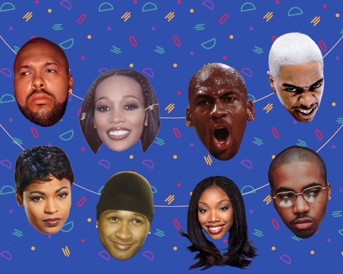 90s Icons Banner - 90s Party Decorations - 90s Rap Supplies - 90s ...