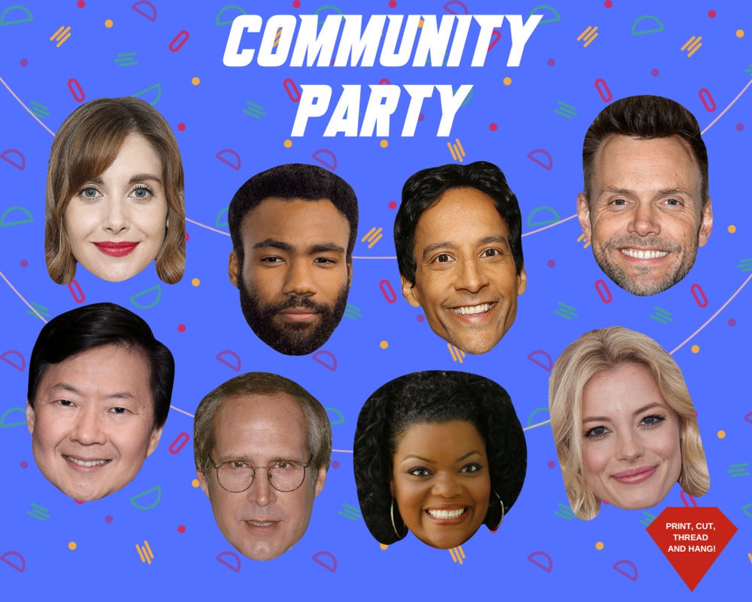 Community TV Show Icons Banner - Community Party Decorations - TV Show ...