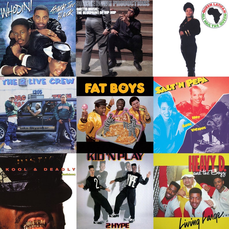CLASSIC 1980's Rap Album Cover Art Collage Kit DIGITAL - Etsy Canada