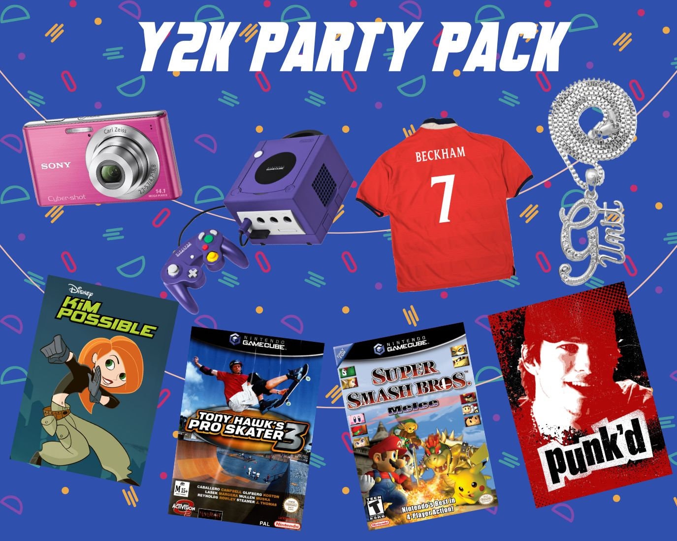 Ultimate 2000s Party Pack - Y2K Party Supplies - 2000s Birthday ...
