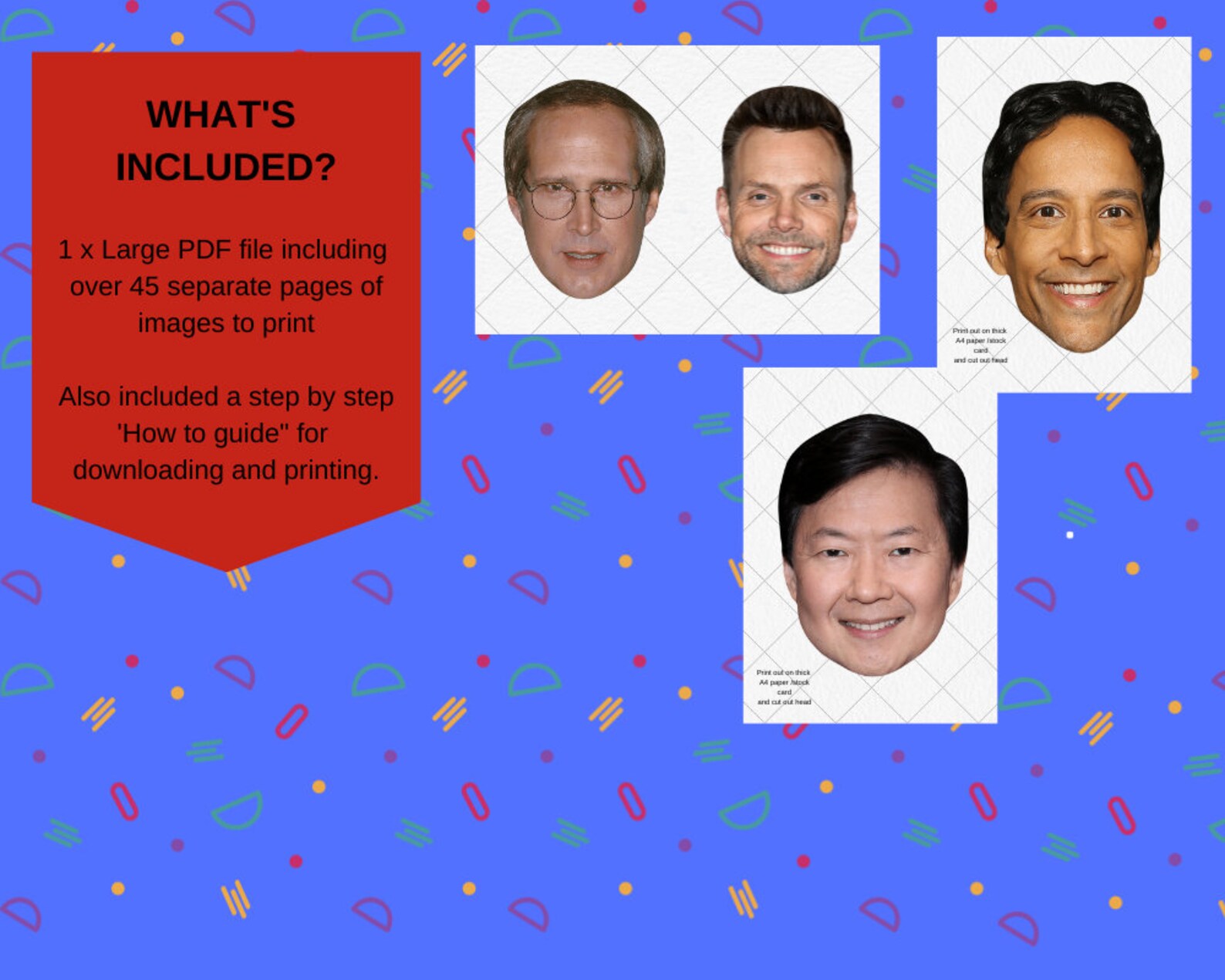 Community TV Show Icons Banner - Community Party Decorations - TV Show ...