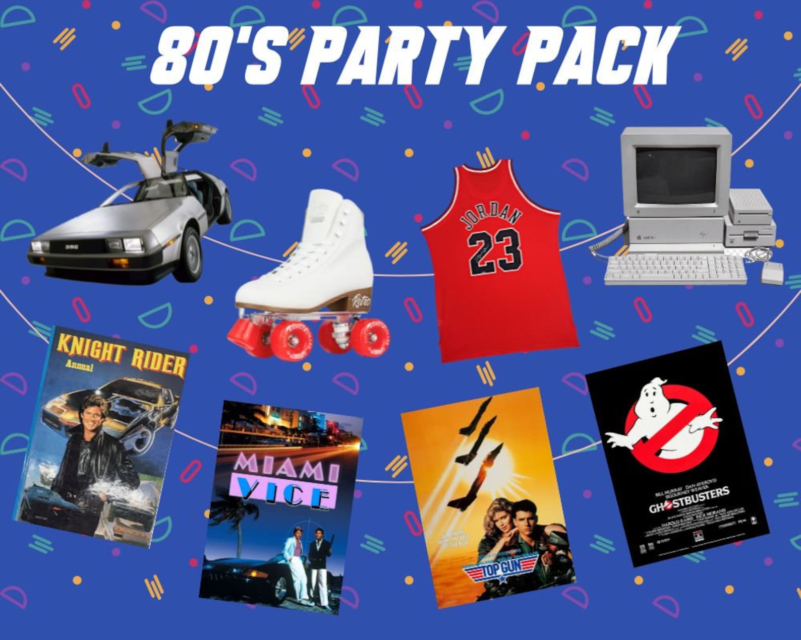 Ultimate 80s Party Pack - 1980s Printable Party Decorations - Retro ...