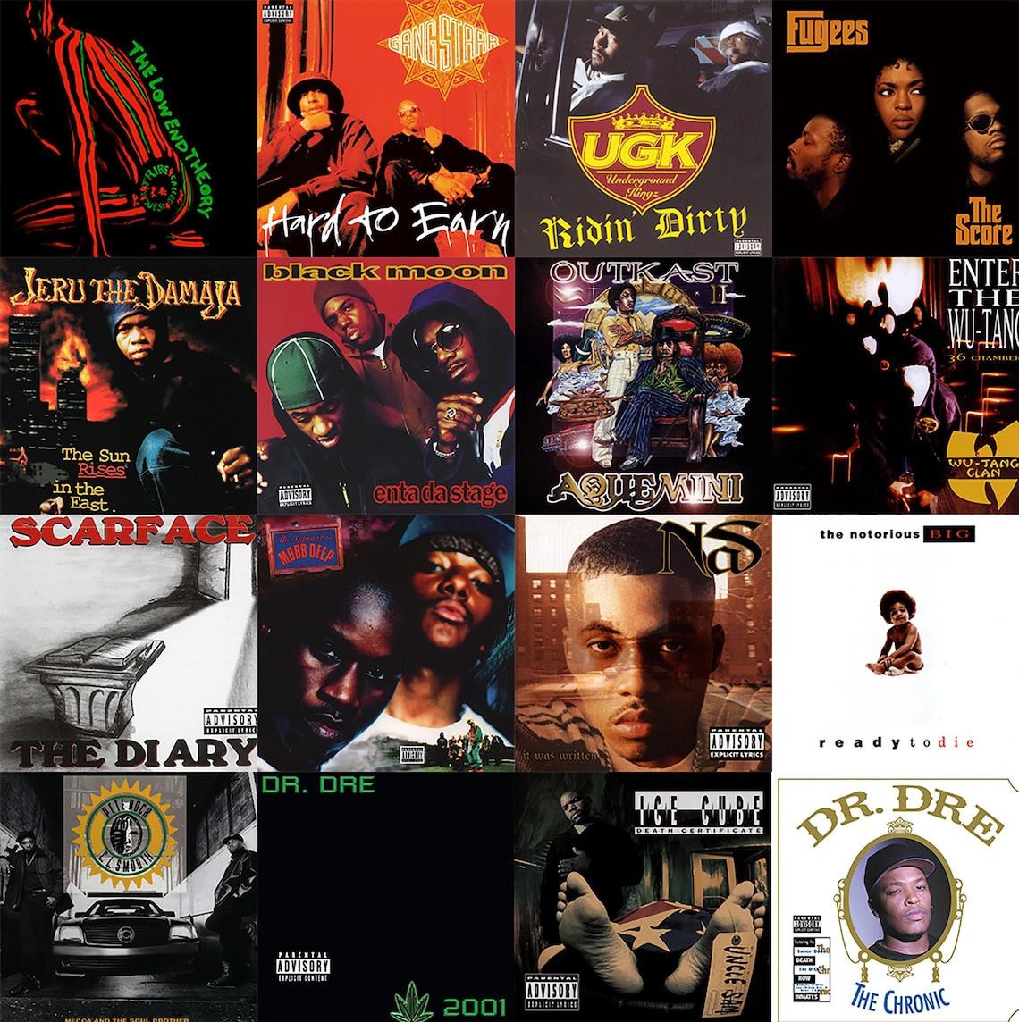 Rap Album Cover Art 90's and 2000's Edition Collage - Etsy UK