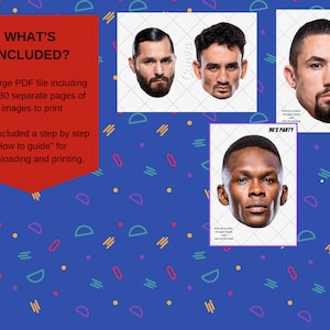 UFC Icons Banner - UFC Party Decorations - DIGITAL Download - Ufc ...