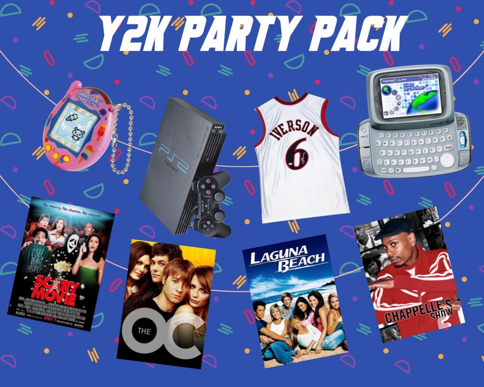 Ultimate 2000s Party Pack - Y2K Party Supplies - 2000s Birthday ...