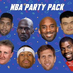 NBA Basketball Player Party Pack - Lebron, Curry, Giannis - Basketball ...