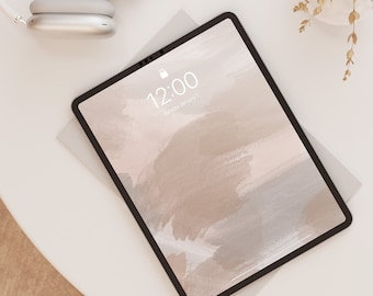 Warm Minimalist iPad Wallpaper, Neutral iPad Wallpaper, Wallpapers for ...