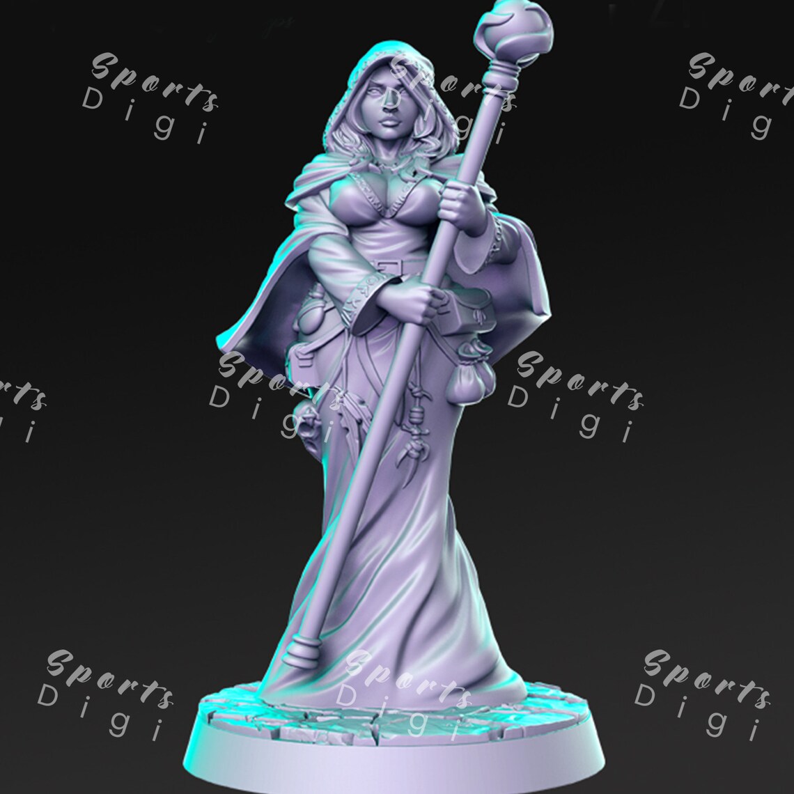 Dungeon Pin-ups Wizard July 3D Prints STL File - Etsy UK