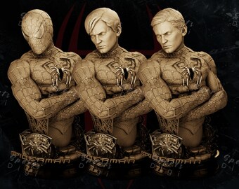 3d Printed Spiderman Stl - Etsy