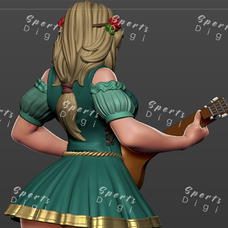 Dungeon Pin-ups Bard 3D Prints STL File - Etsy Israel