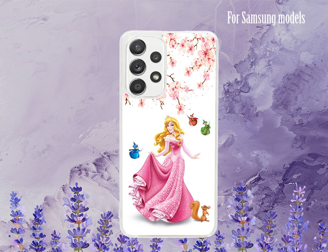 Sleeping Beauty Princess With Pink Flowers Phone Case for Samsung ...
