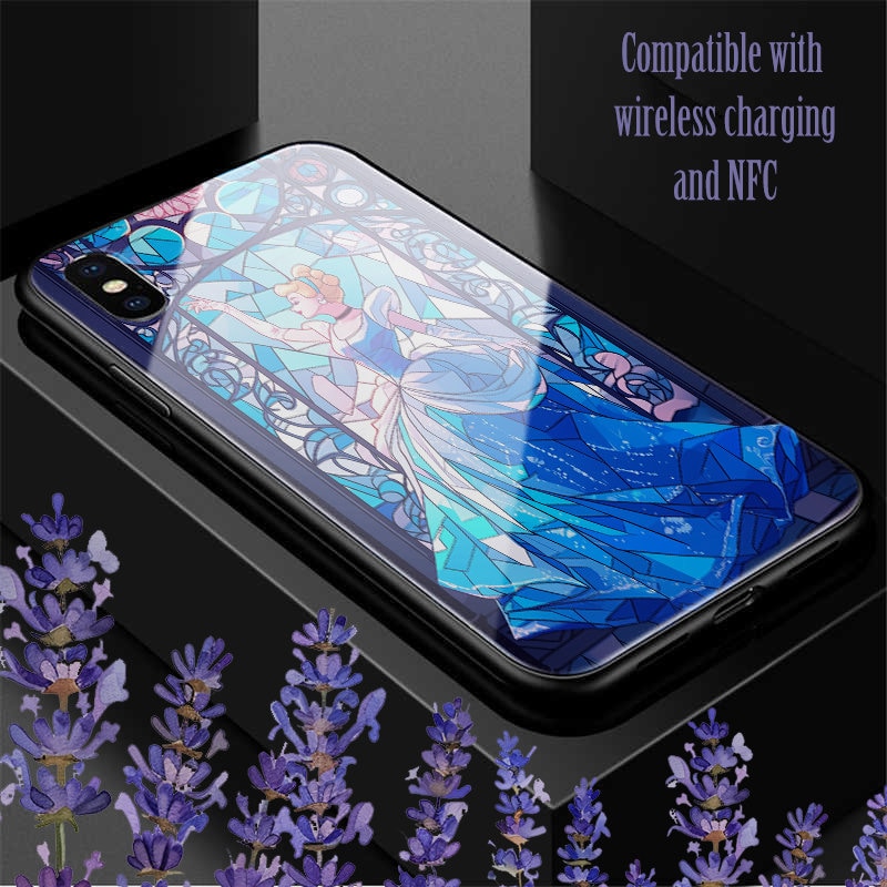 Stained Glass Cinderella Premium Phone Case Cover for iPhone Samsung ...