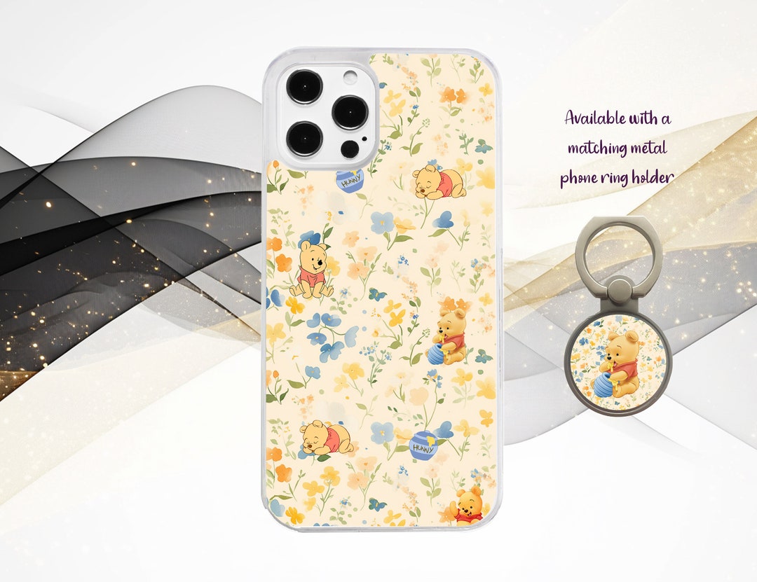 Winnie the Pooh Floral Beige Pattern Cute Phone Case for Iphone ...