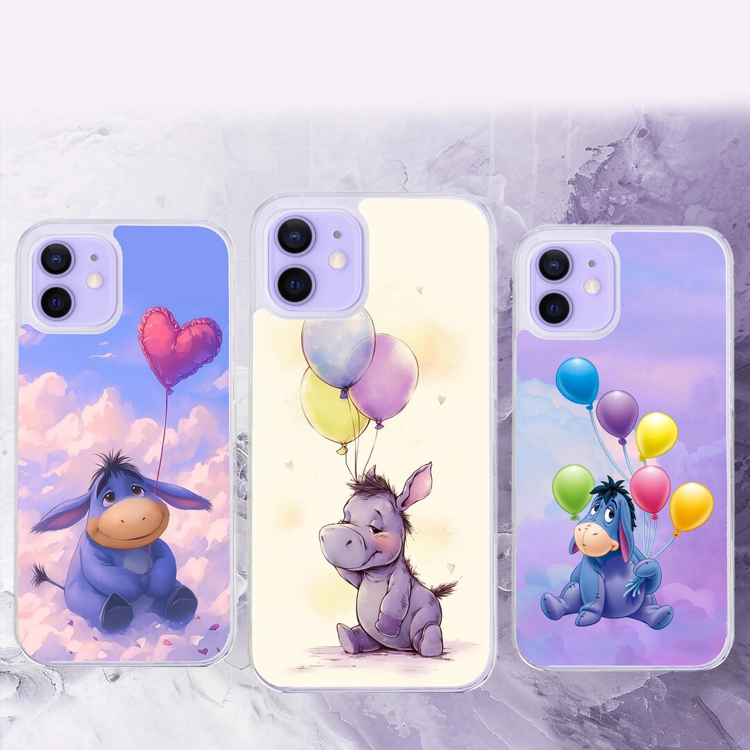 Eeyore Balloons Cute Phone Case for Iphone, Motorola, Google Pixel ...