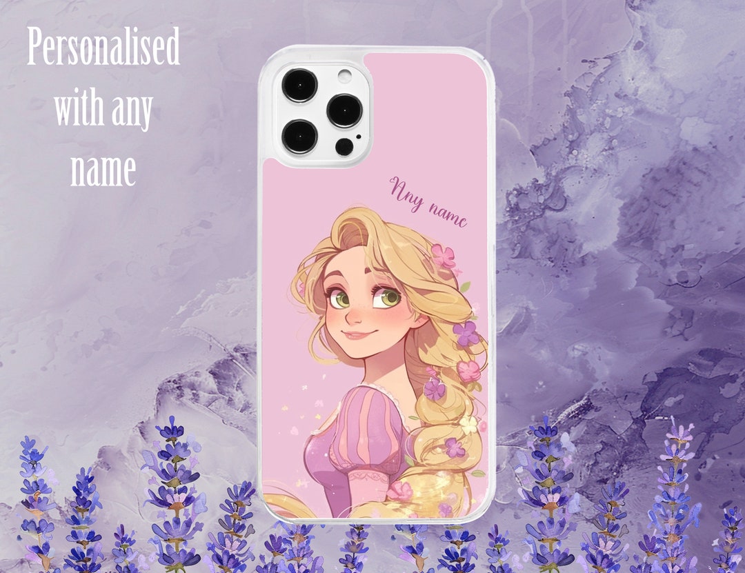 Personalised Princess Rapunzel Pink Floral Phone Case for Iphone ...
