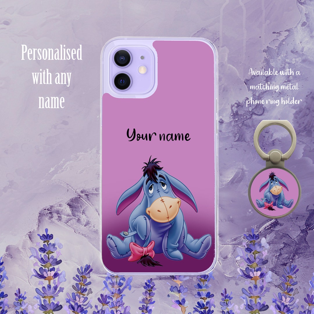 Personalised Eeyore Pink Phone Case for Iphone, Motorola, Google Pixel ...