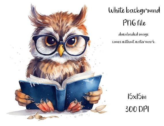 Owl Read Clip Art