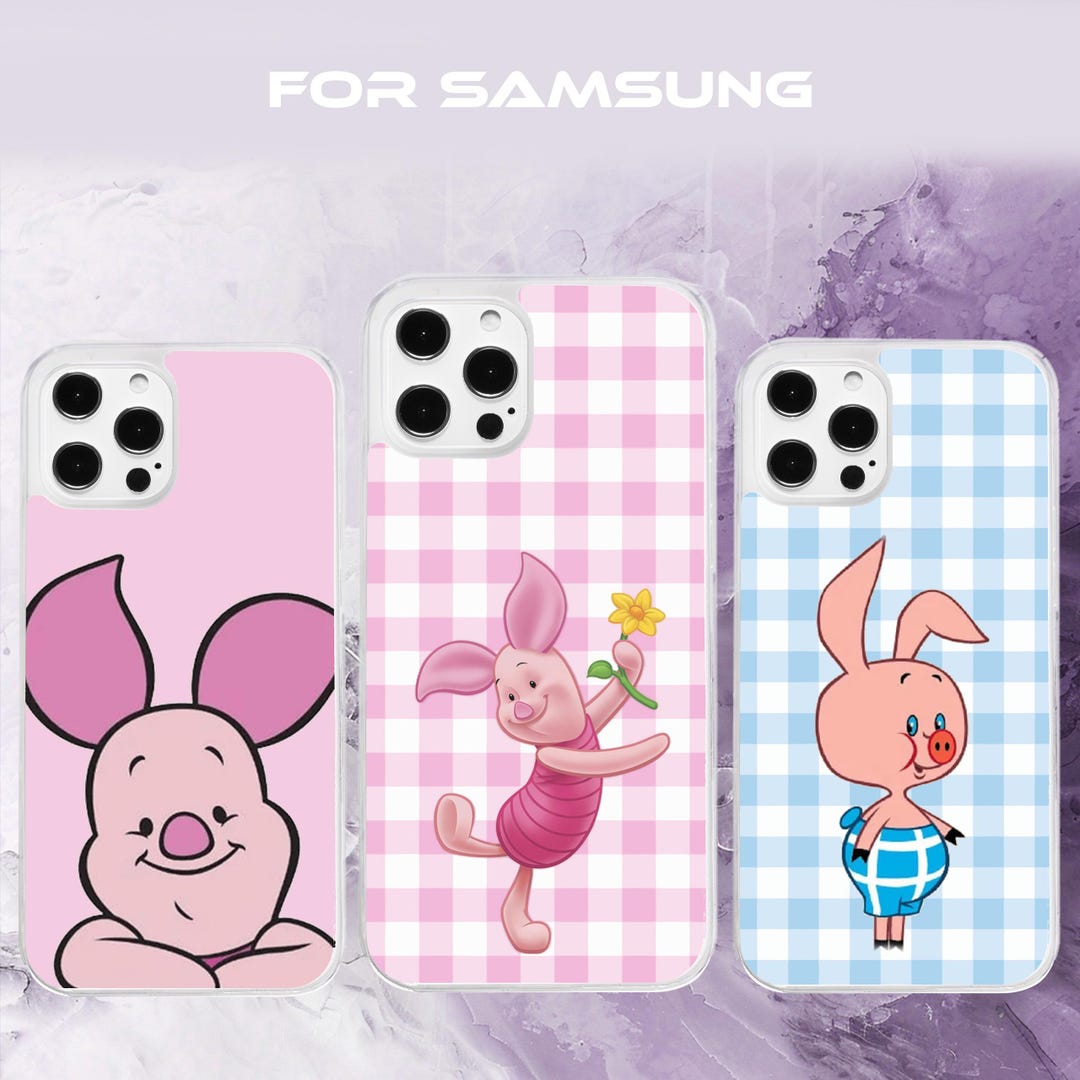 Piglet Pink Blue Winnie the Pooh Phone Case for Samsung Models - Etsy