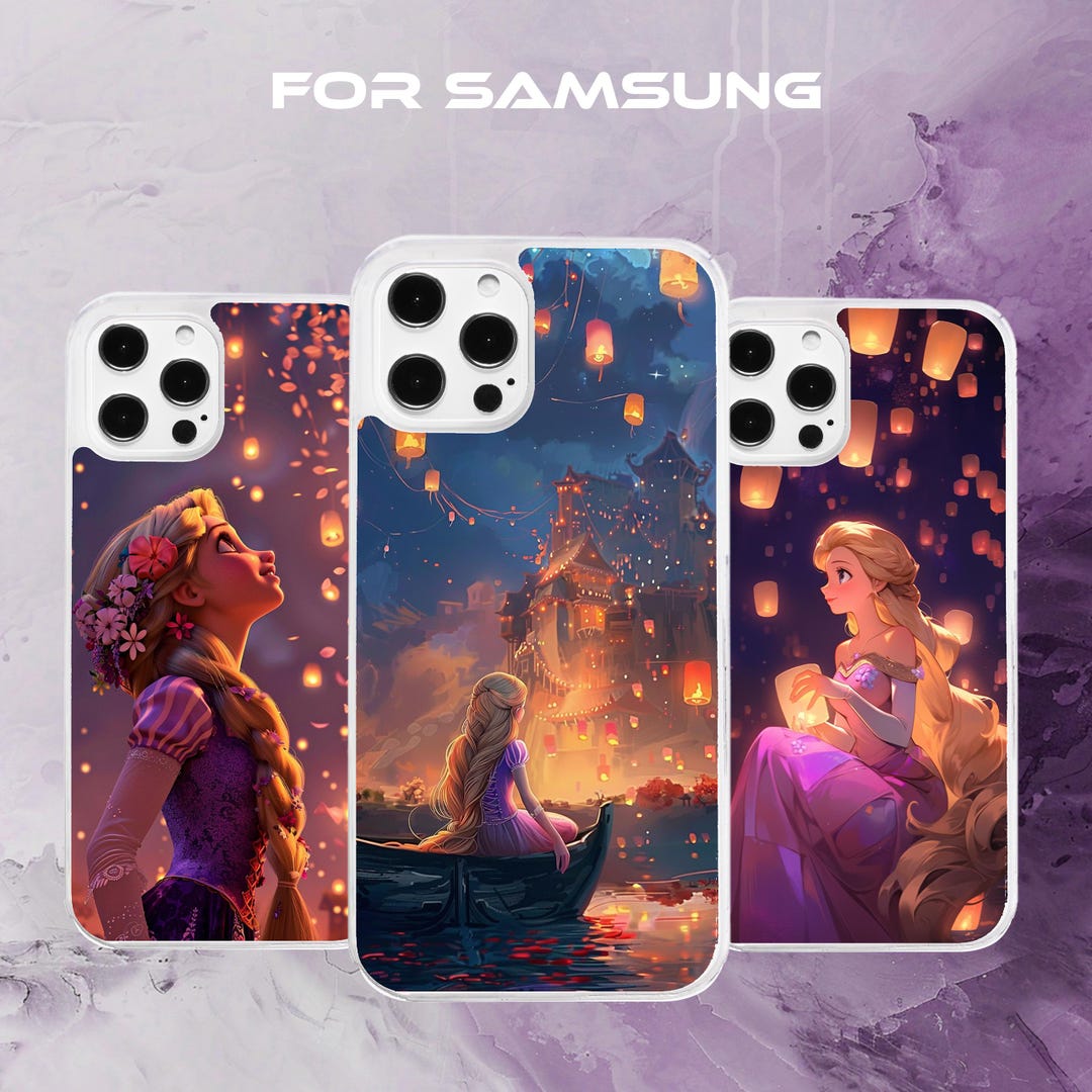 Princess Rapunzel With Lanterns Phone Case for Samsung Galaxy Models - Etsy