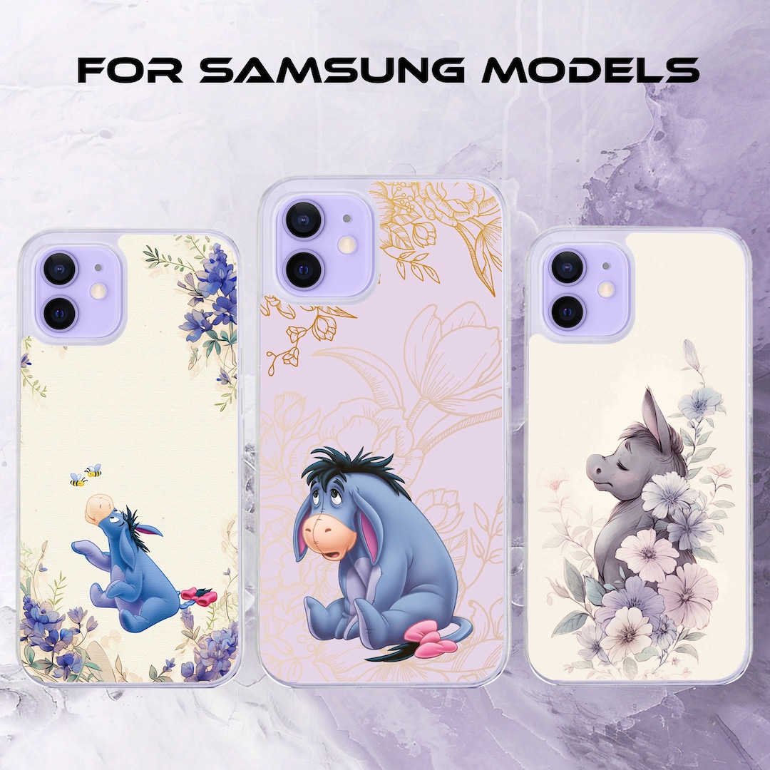 Cute Eeyore Floral Phone Case for Samsung Galaxy Models - Etsy