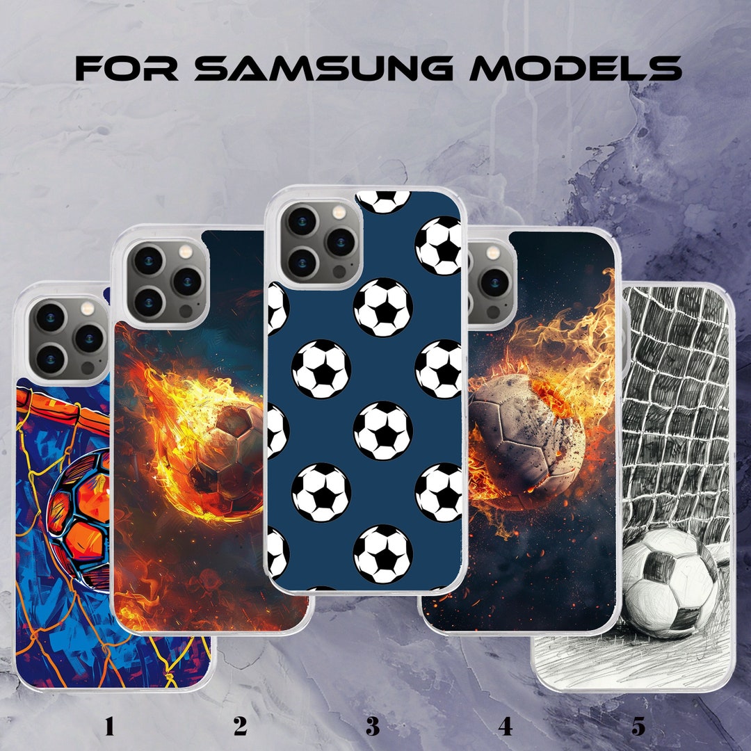 Football Soccer Ball Pattern Sports Fan Phone Case for Samsung Models ...